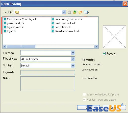Recover Unsaved CorelDraw File in Quick Fixes - EaseUS Recover Unsaved CorelDraw File in Quick Fixes - EaseUS