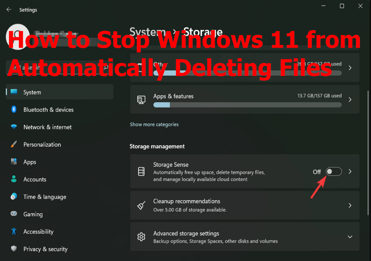 Stop Windows 11 from Automatically Deleting Files in 2025 - EaseUS Stop Windows 11 from Automatically Deleting Files in 2025 - EaseUS