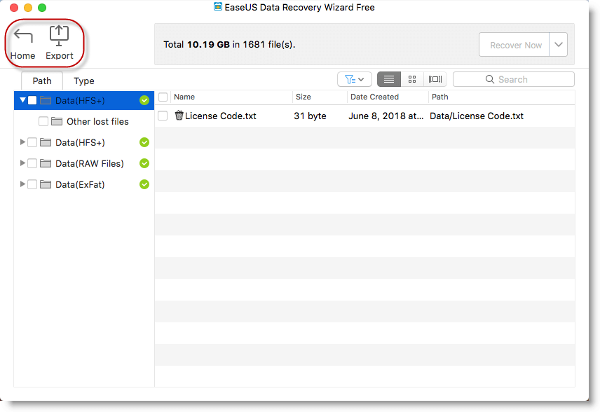 EaseUS Data Recovery Wizard for Mac