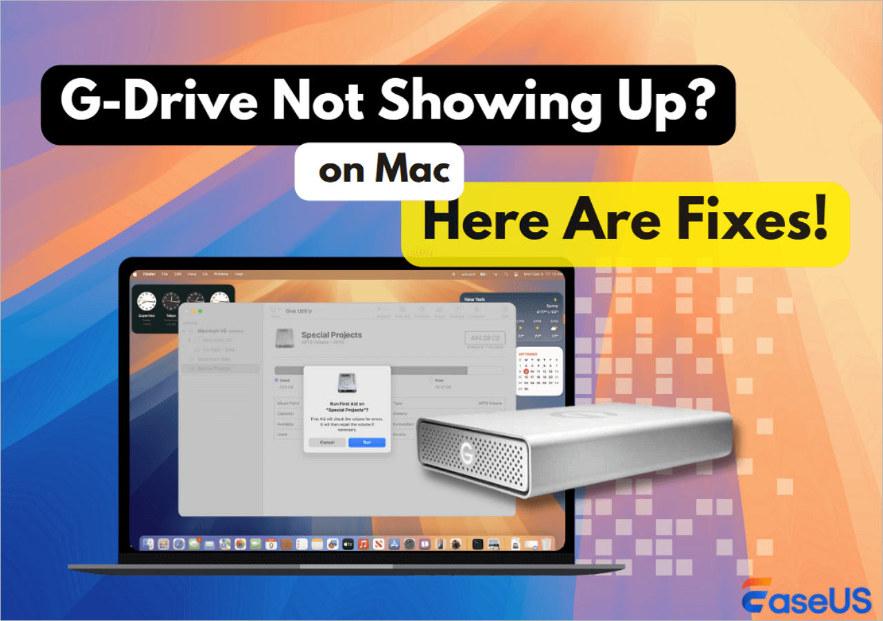 G-Drive Not Showing up on Mac? Here Are Fixes