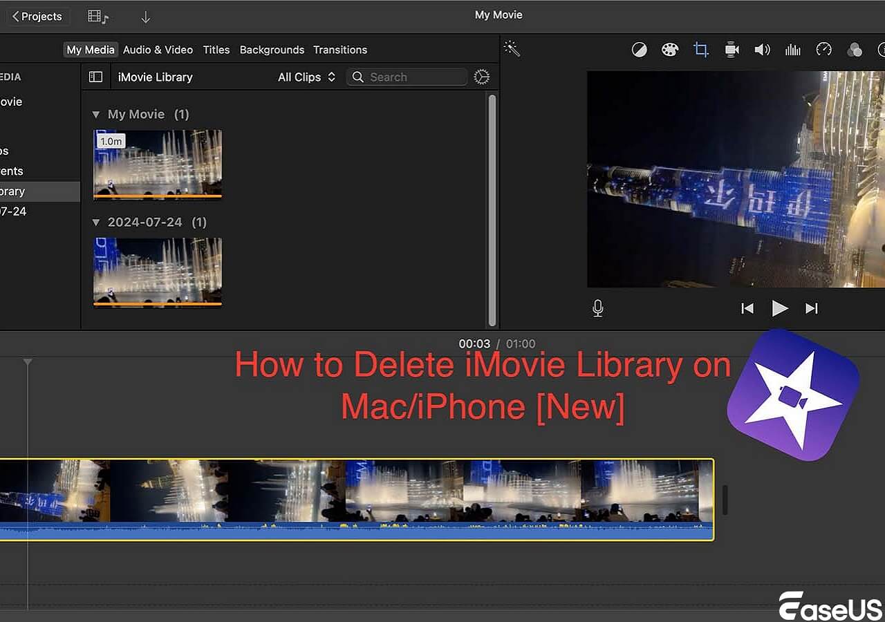Delete iMovie Library on Mac/iPhone [Full Guide]