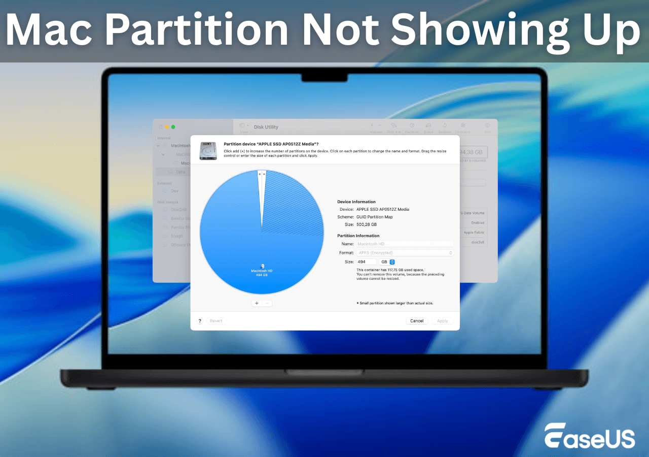 Mac Partition Not Showing Up: How to Fix and Recover Data