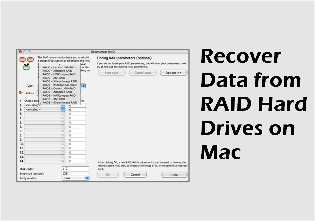 Recover Data from RAID Hard Drives on Mac - EaseUS