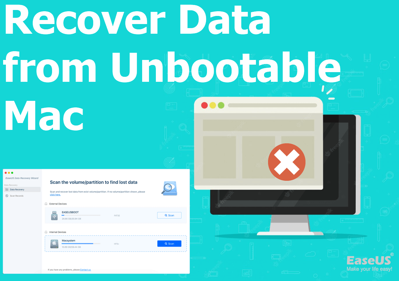 How to Recover Data from Unbootable Mac [4 Tips] - EaseUS