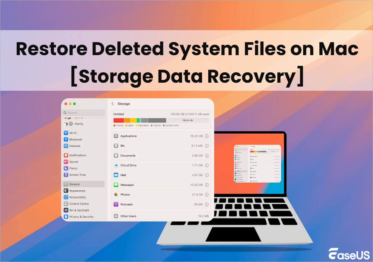 Restore Deleted System Files on Mac [Storage Data Recovery]