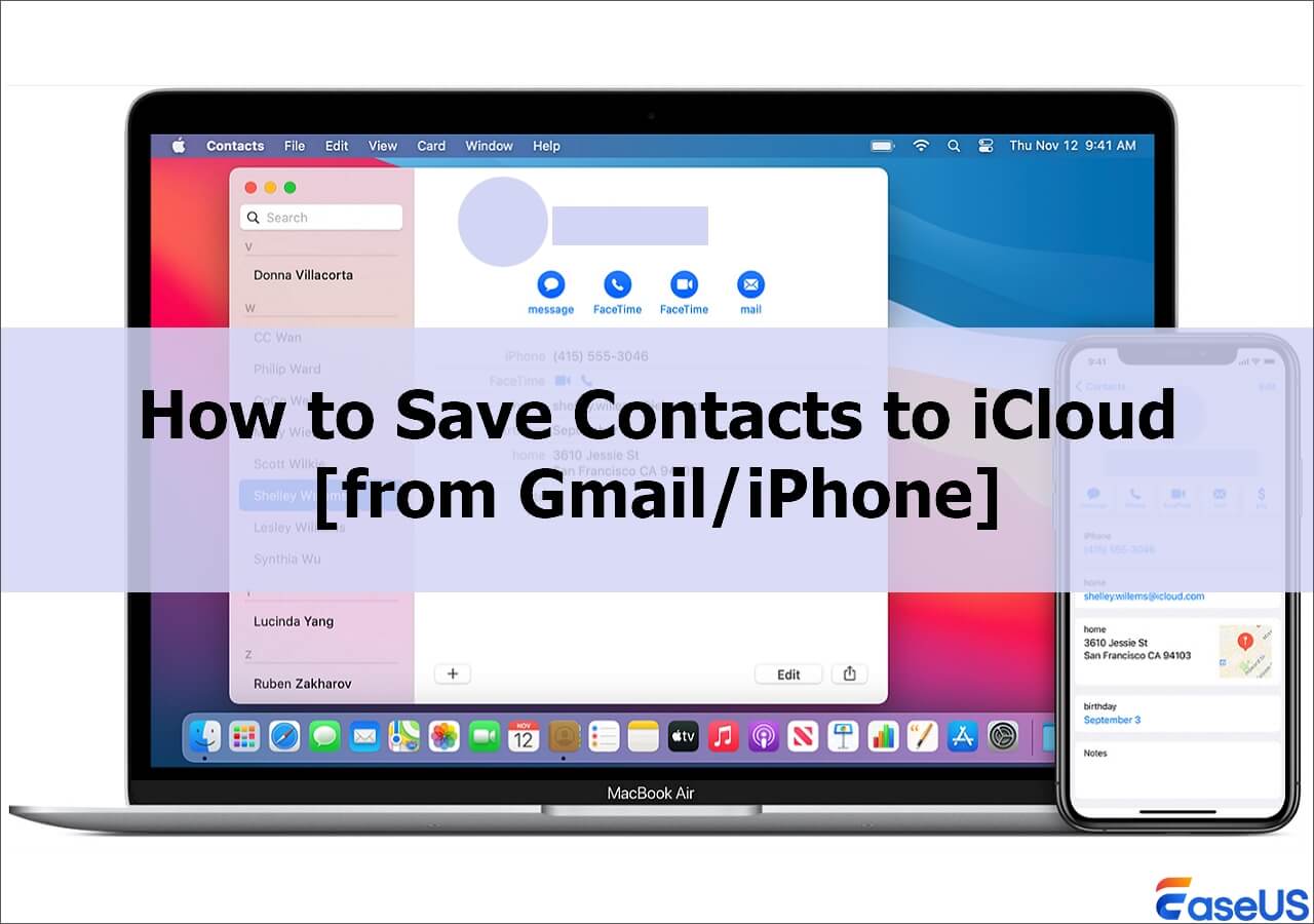 How to Save Contacts to iCloud [from Gmail/iPhone]