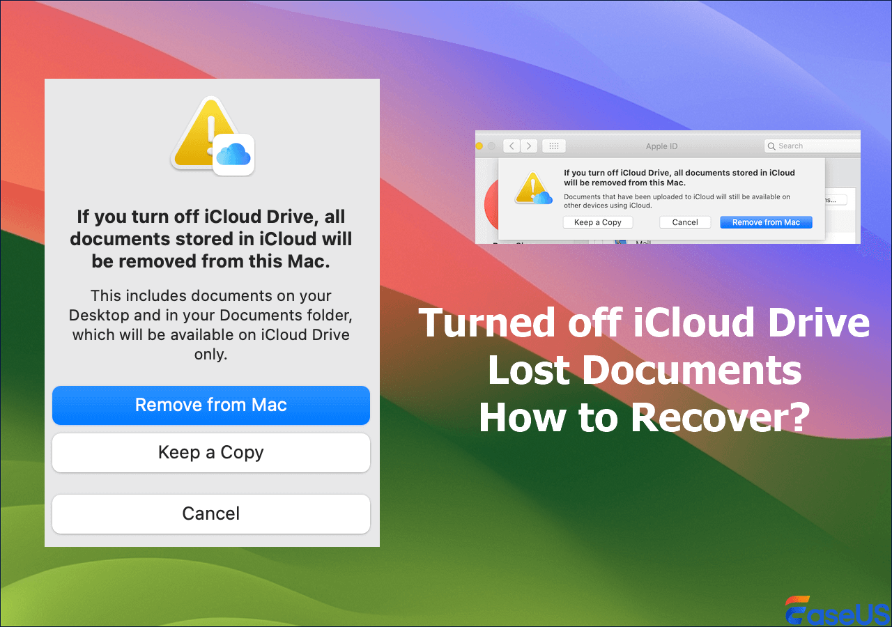 Turned off iCloud Drive and Lost Documents, How to Recover?