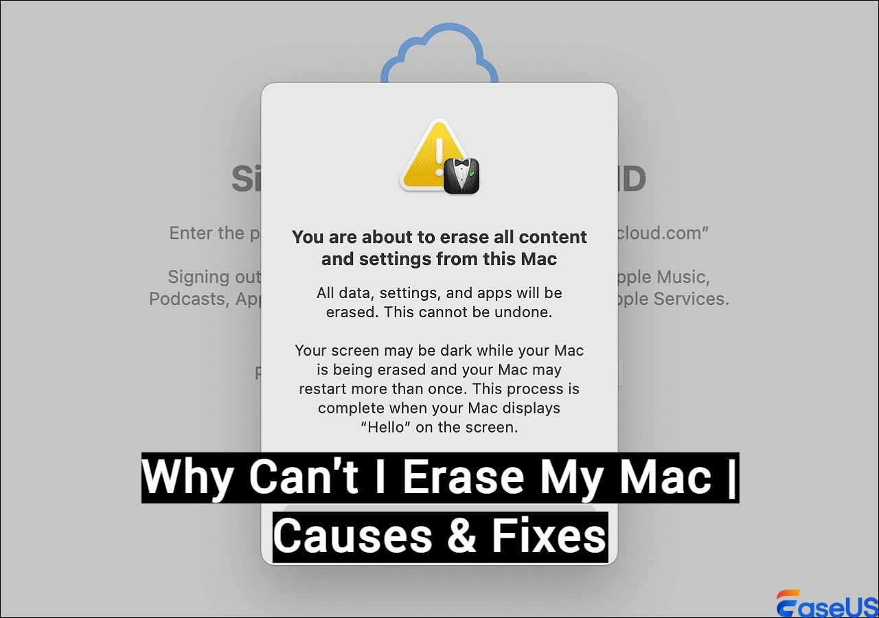 Why Can't I Erase My Mac | Fix Now