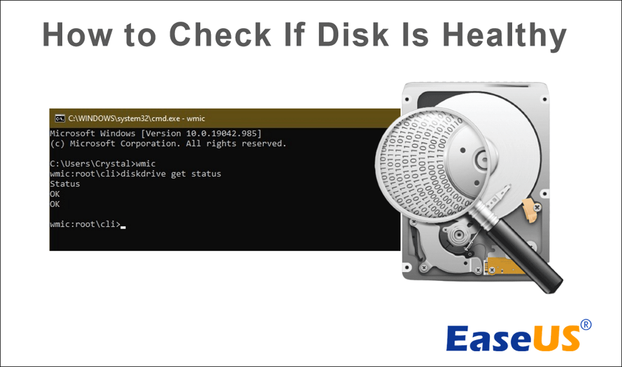 Windows에서 디스크가 정상인지 확인하는 방법 - EaseUS
