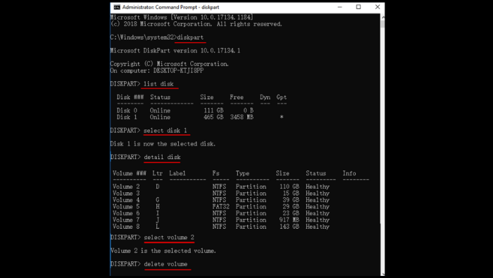 Como excluir volume dinâmico em disco GPT/MBR [guia passo a passo]