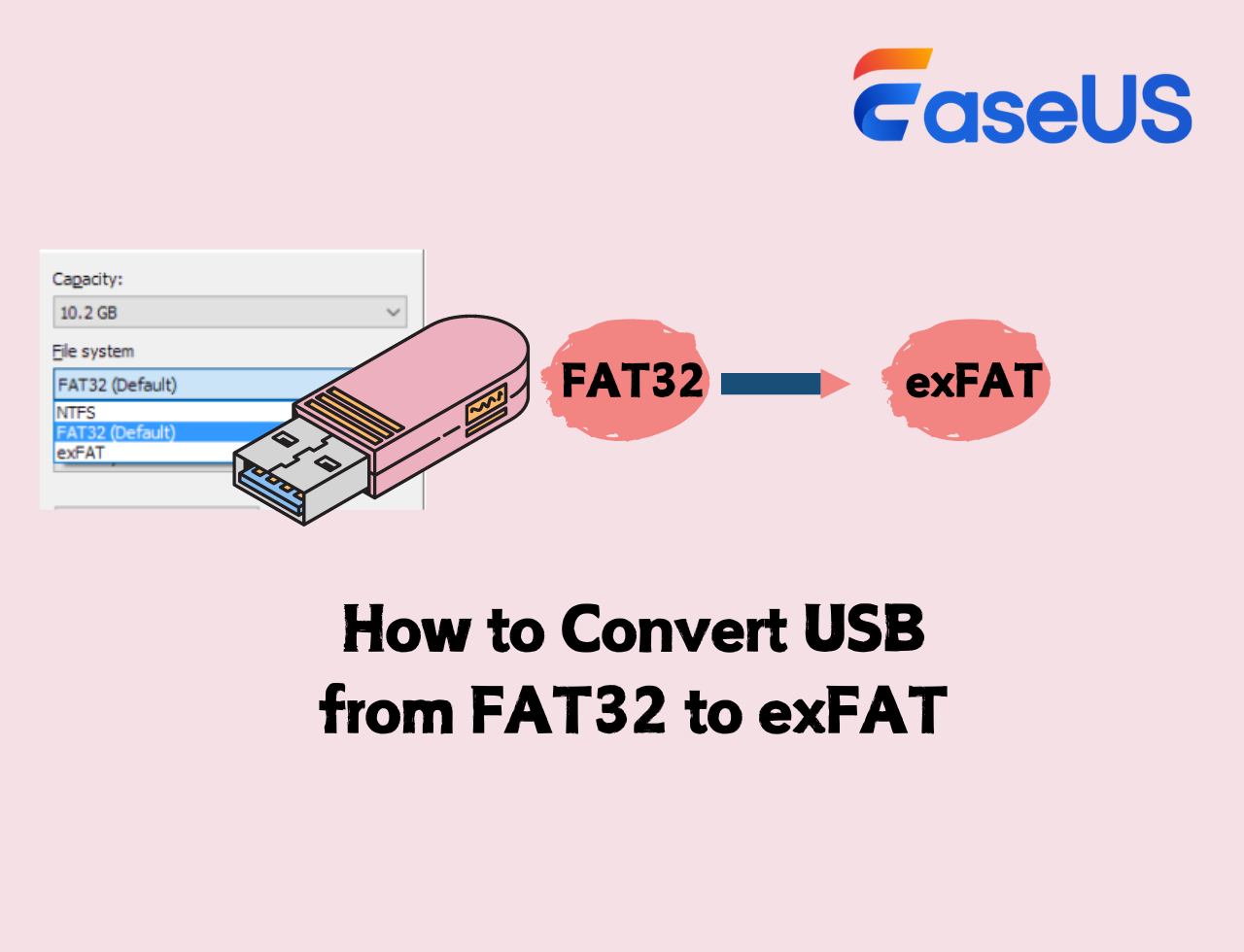 How to Convert USB from FAT32 to exFAT Smoothly