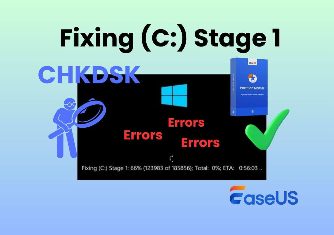 Computer meldet „Reparatur (C:) Phase 1“ | Gründe und Lösungen - EaseUS