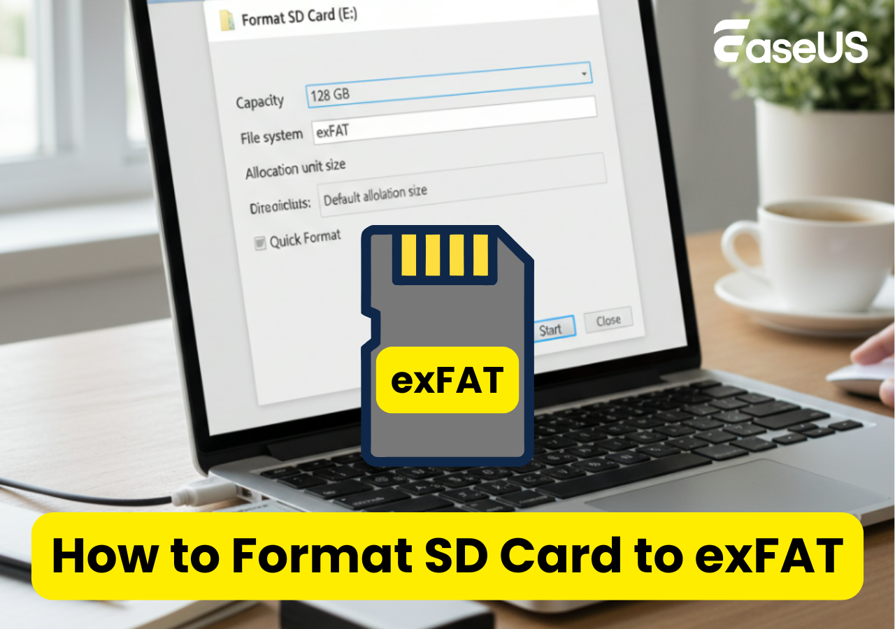 Hoe SD-kaart formatteren naar exFAT op Windows & Mac