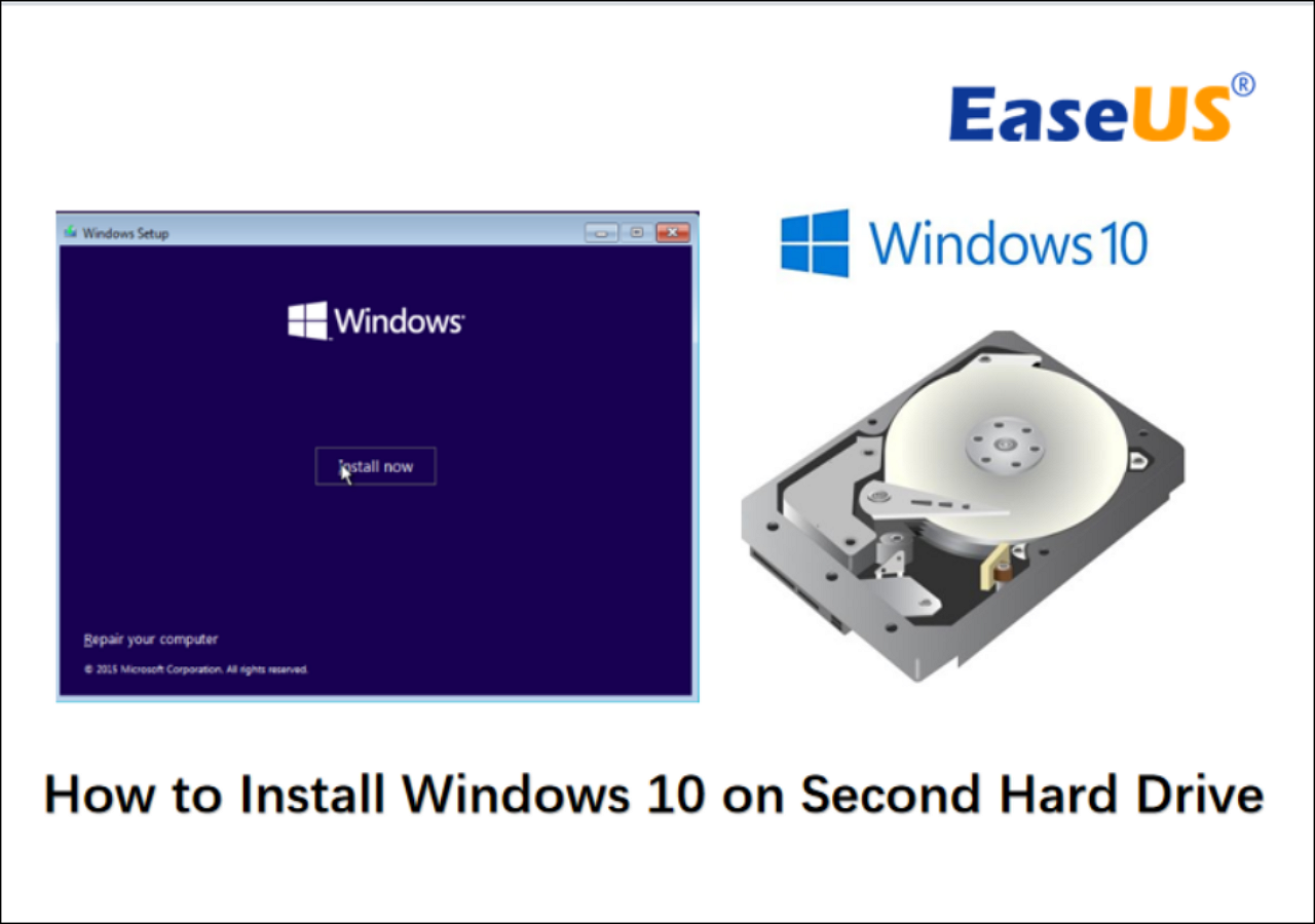 How to Install Windows 10 on Second Hard Drive | Step-by-Step