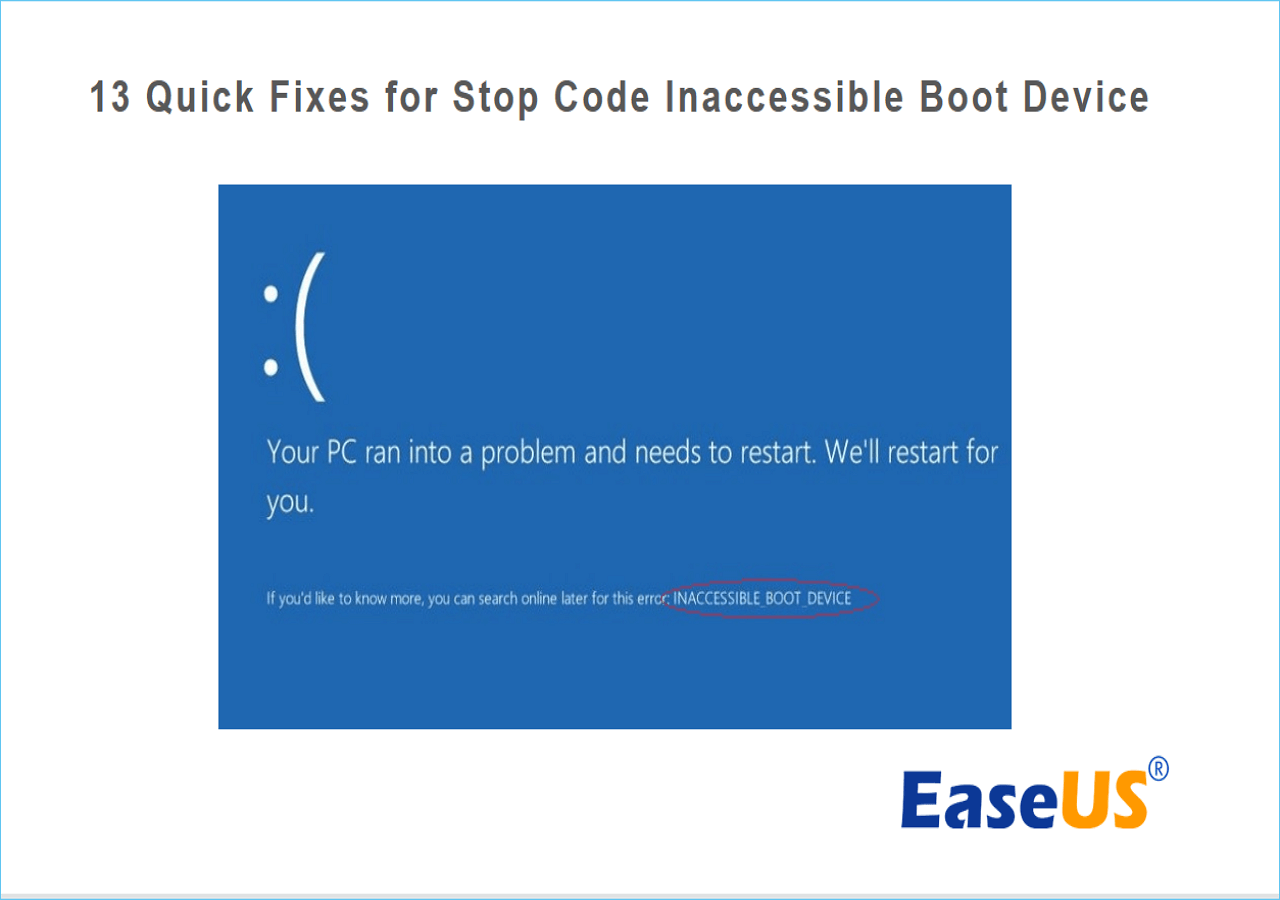 Fixed: Windows Stop Code Inaccessible Boot Device 💡 Fixed: Windows Stop Code Inaccessible Boot Device 💡