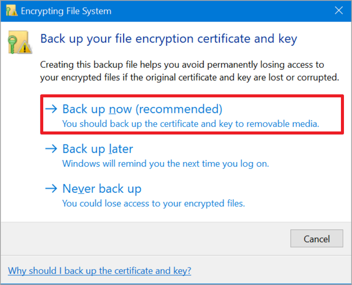 Windows Backup Encrypted at Charli Blamey blog