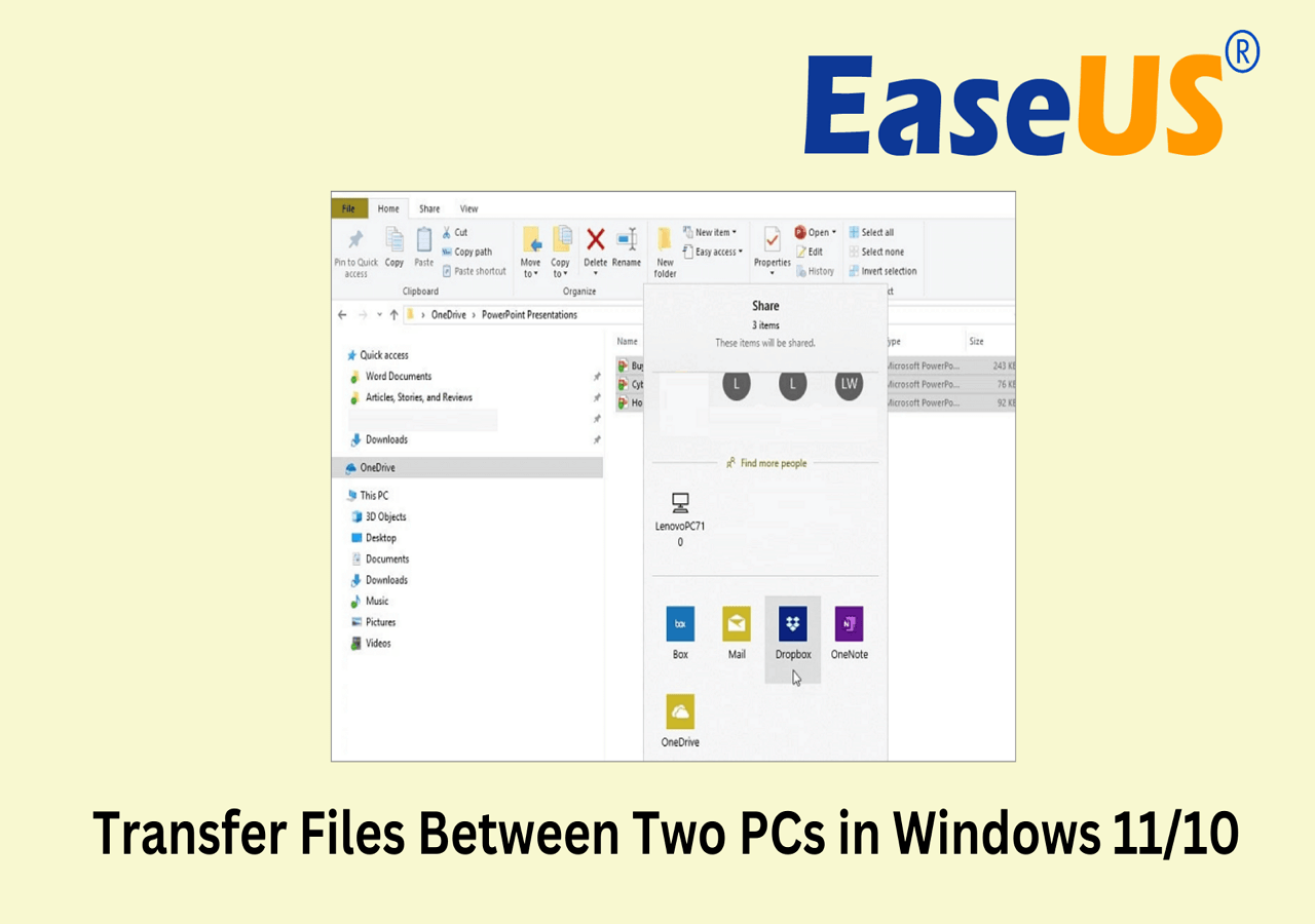 Transfer Files Between Two PCs in Windows 11/10 [2025 Guide]