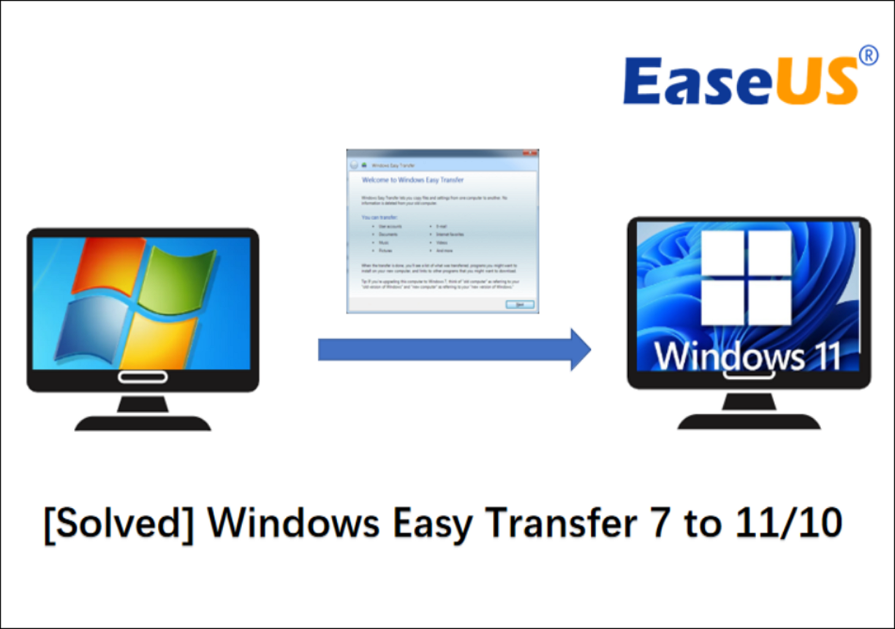 [Solved] Windows Easy Transfer 7 to 11/10 [Full Guide🔥]