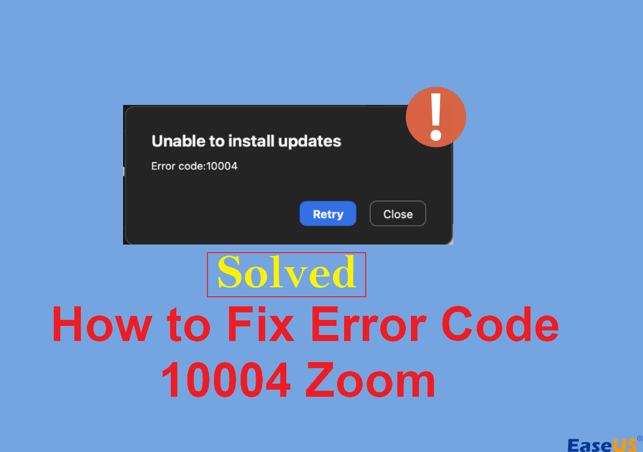Memperbaiki Kode Kesalahan 10004 Zoom [Dengan Tips Bonus]