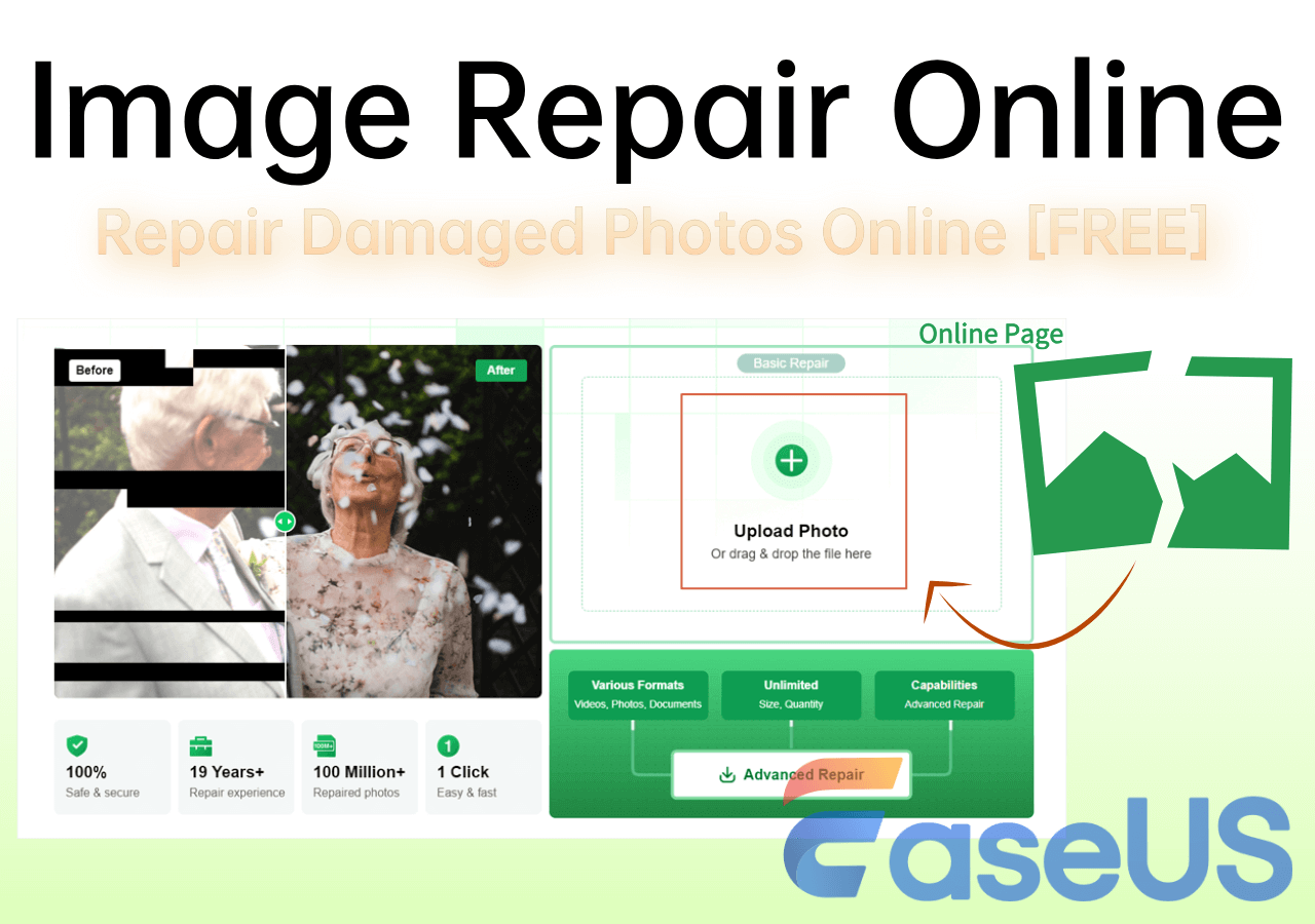 Afbeelding repareren online gratis - Beschadigde foto's online repareren