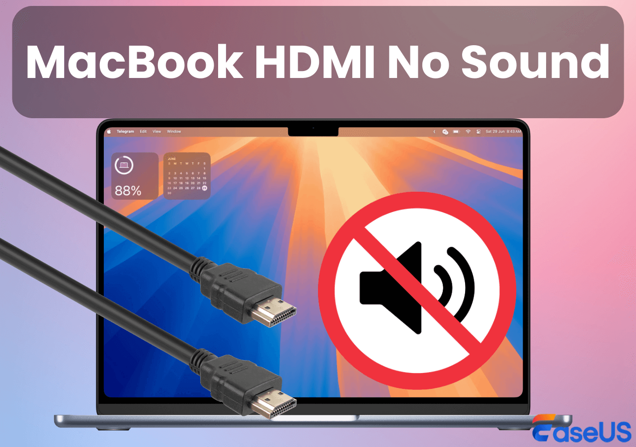 MacBook HDMI kein Ton | Top 4 Abhilfemaßnahmen - EaseUS