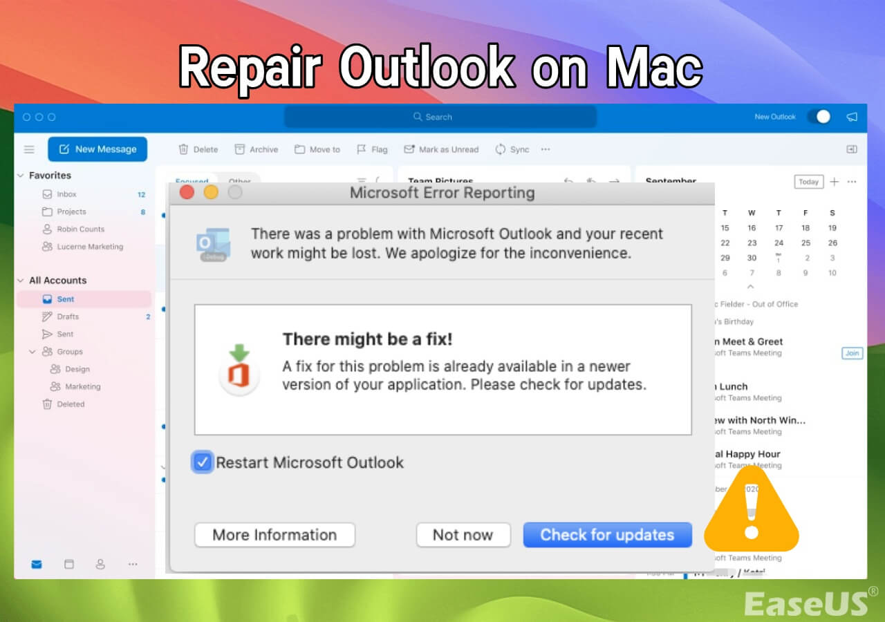 6 modi per riparare Outlook su Mac [Risolvi i problemi di Outlook]
