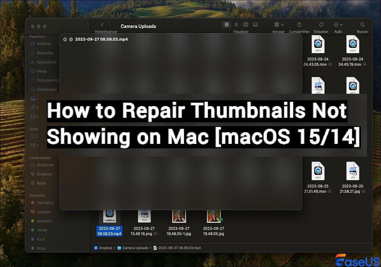 How to Fix Thumbnails Not Showing on Mac [macOS Finder]