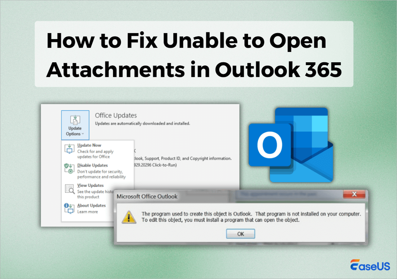 Unable to Open Attachments in Outlook 365? Here to Fix