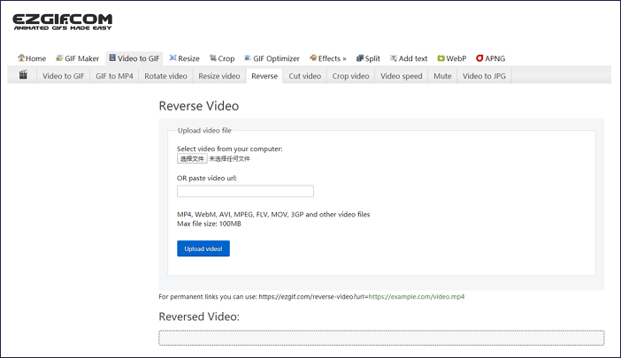 Reverse Video Youtube