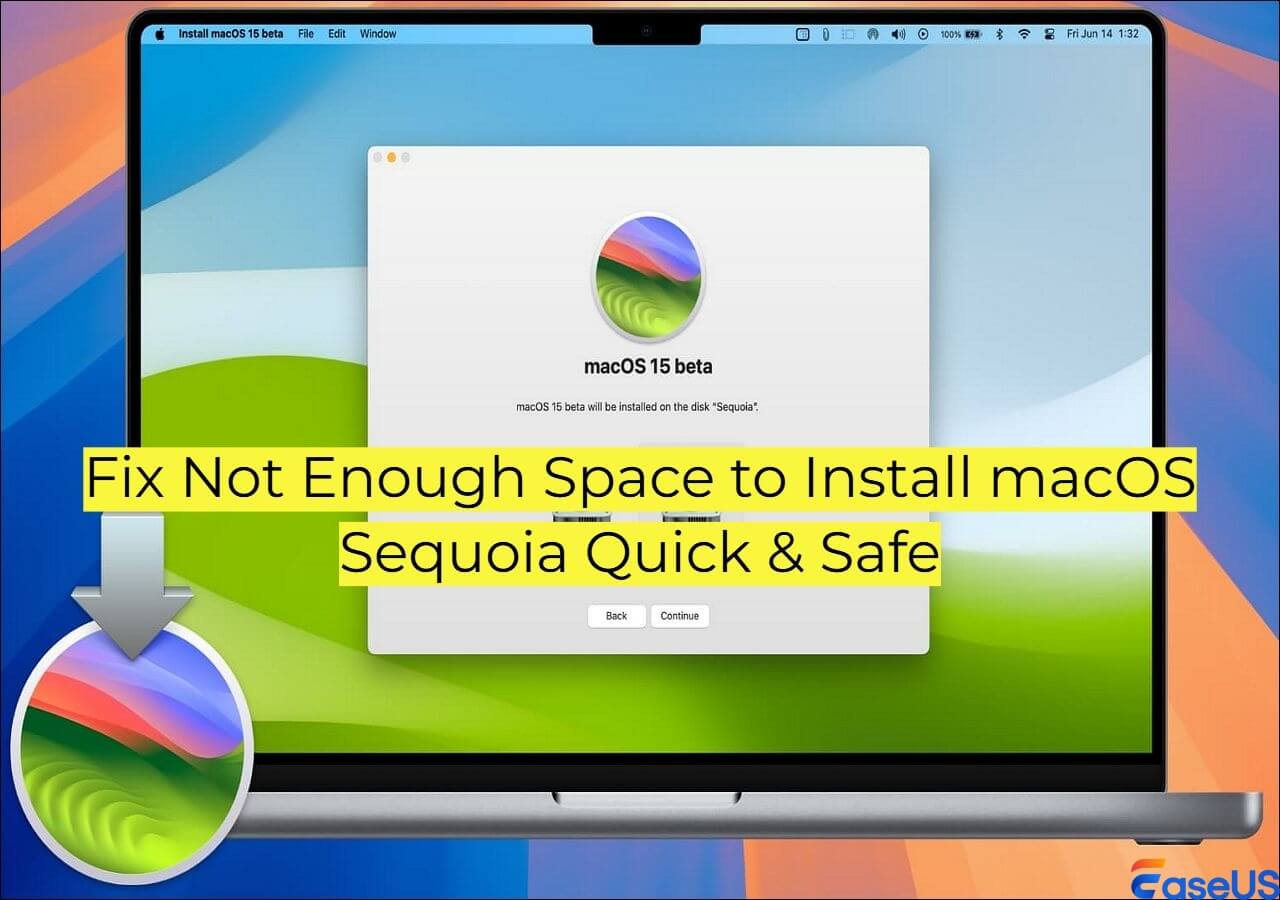 Nicht genügend Speicherplatz für die Installation von macOS Sequoia ...