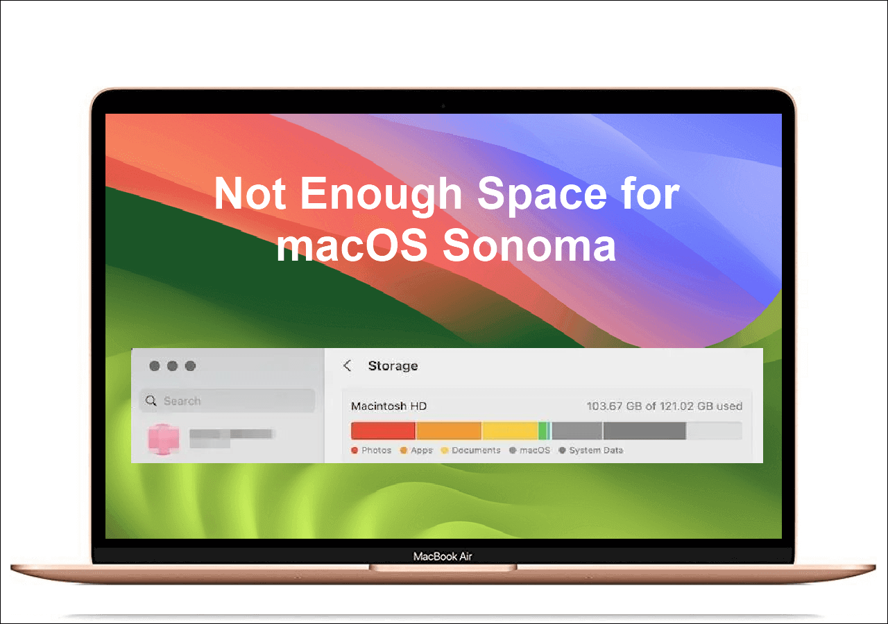Not Enough Space for macOS Sonoma on MacBook Pro/Air
