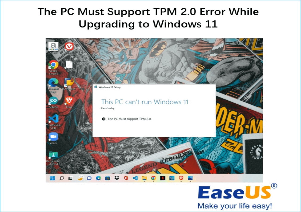 Windows 11 Tpm Error Fix This Pc Must Support Tpm 20 How To Enable TPM