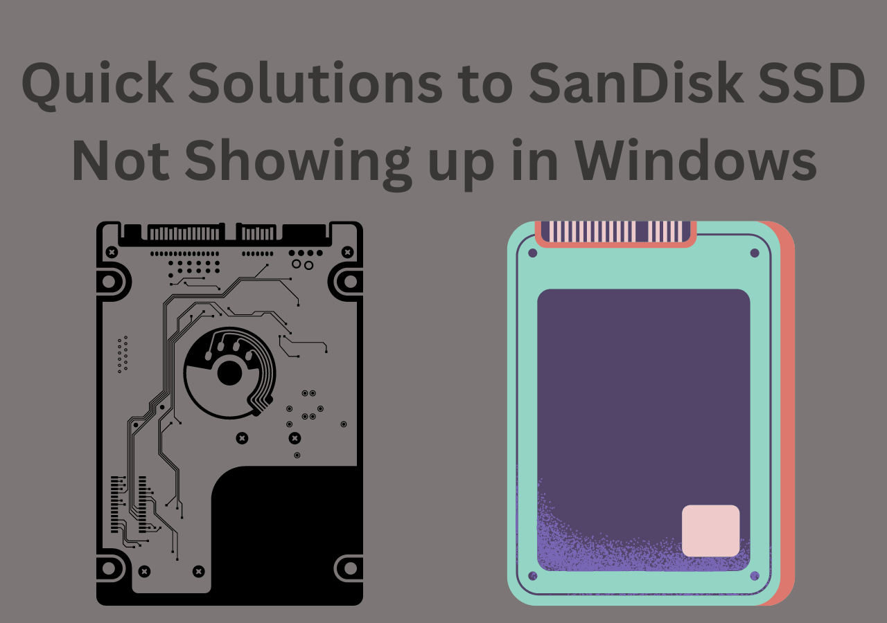[Solved!] SanDisk SSD Not Showing up in Windows 11/10/8/7 - EaseUS