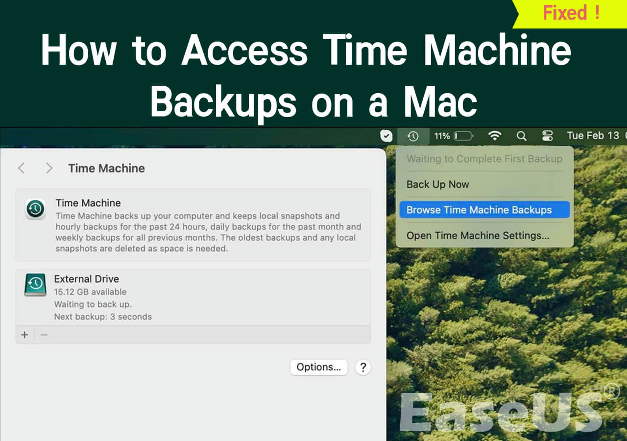 How to Access Time Machine Backups [Fixed]