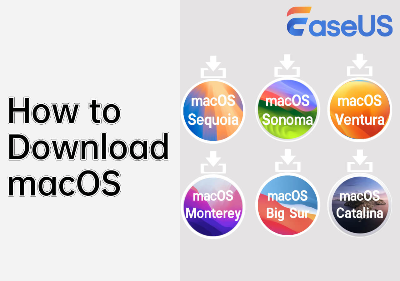 macOS Sequoia, Sonoma und ältere Versionen herunterladen - EaseUS