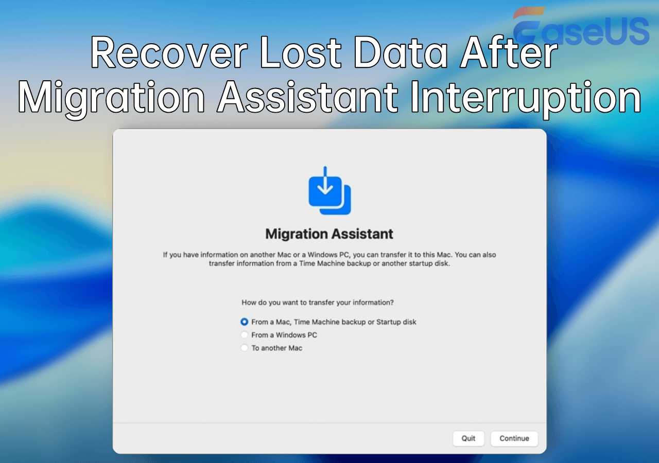 How to Recover Lost Data After Migration Assistant Interruption