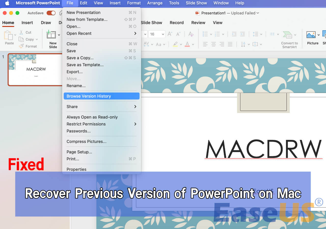 [Fixed] Recover Previous Version of PowerPoint on Mac