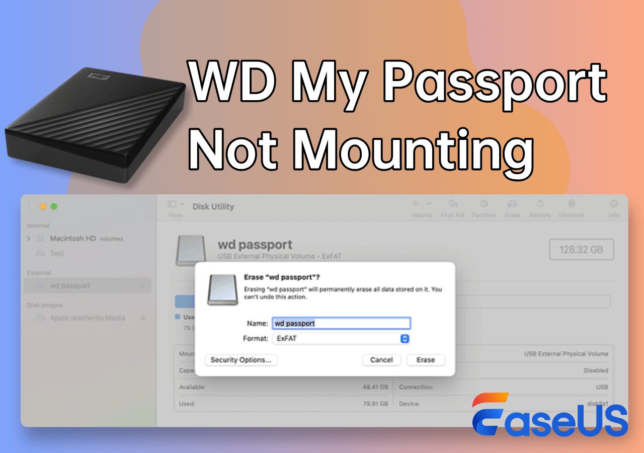 How to Fix WD My Passport Not Mounting on Mac [Solved]