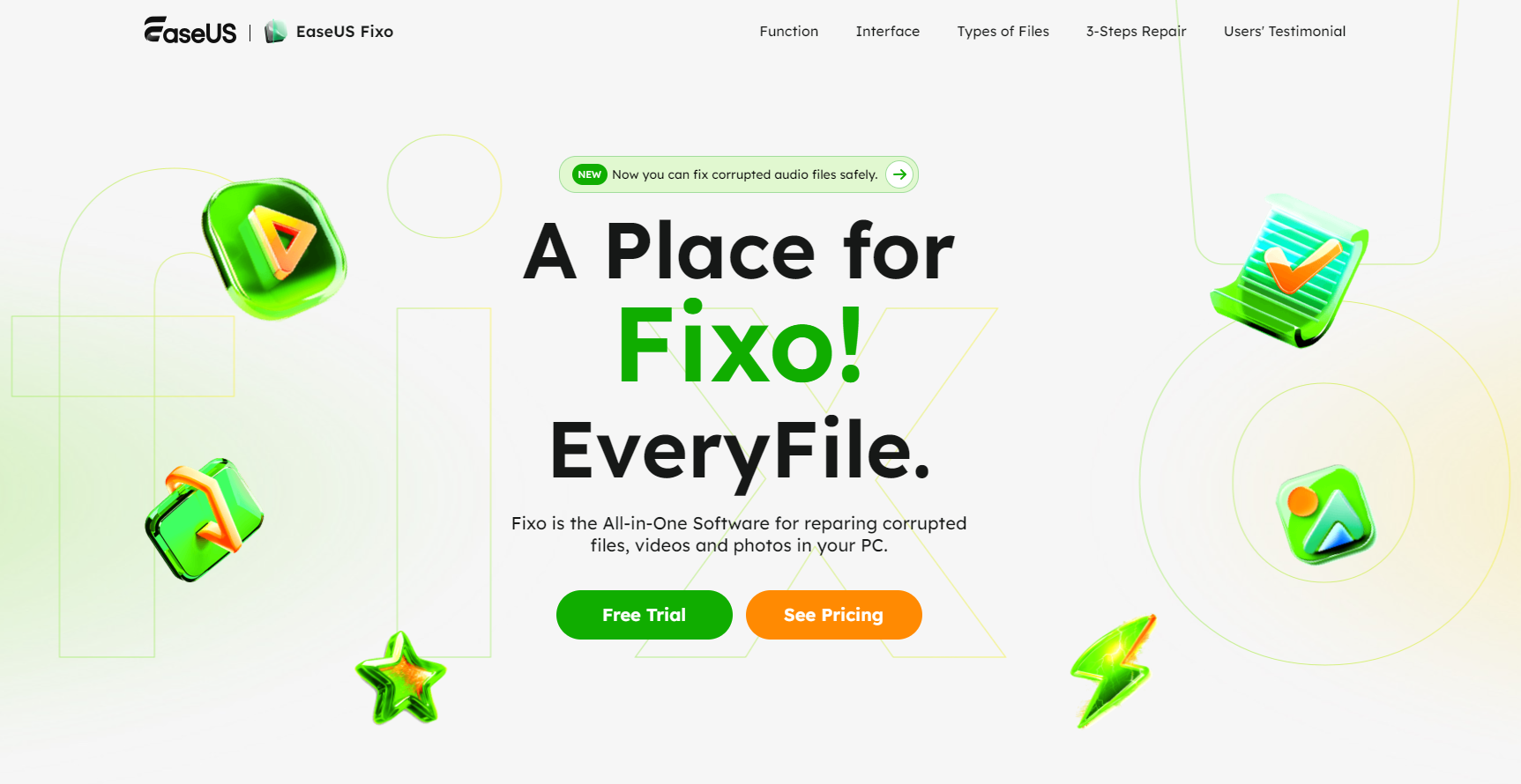 Congratulations! Installation of EaseUS Fixo Successful!